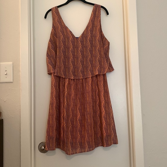 Charming Charlie | Dresses | Orange And Blue Charming Charlie Layered ...